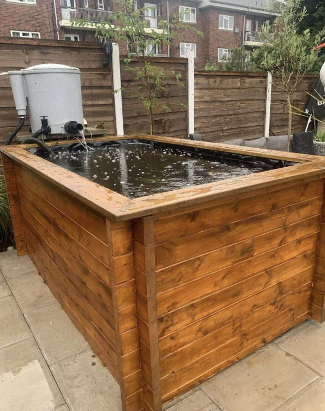 70mm Log Raised Garden Ponds — Timber DIY